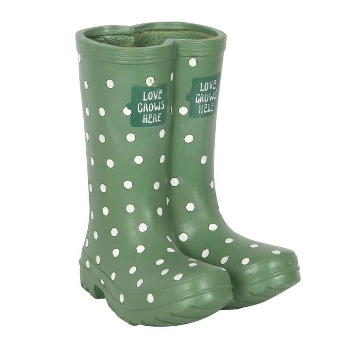 Light Green Welly Boot Planter - e-Pots
