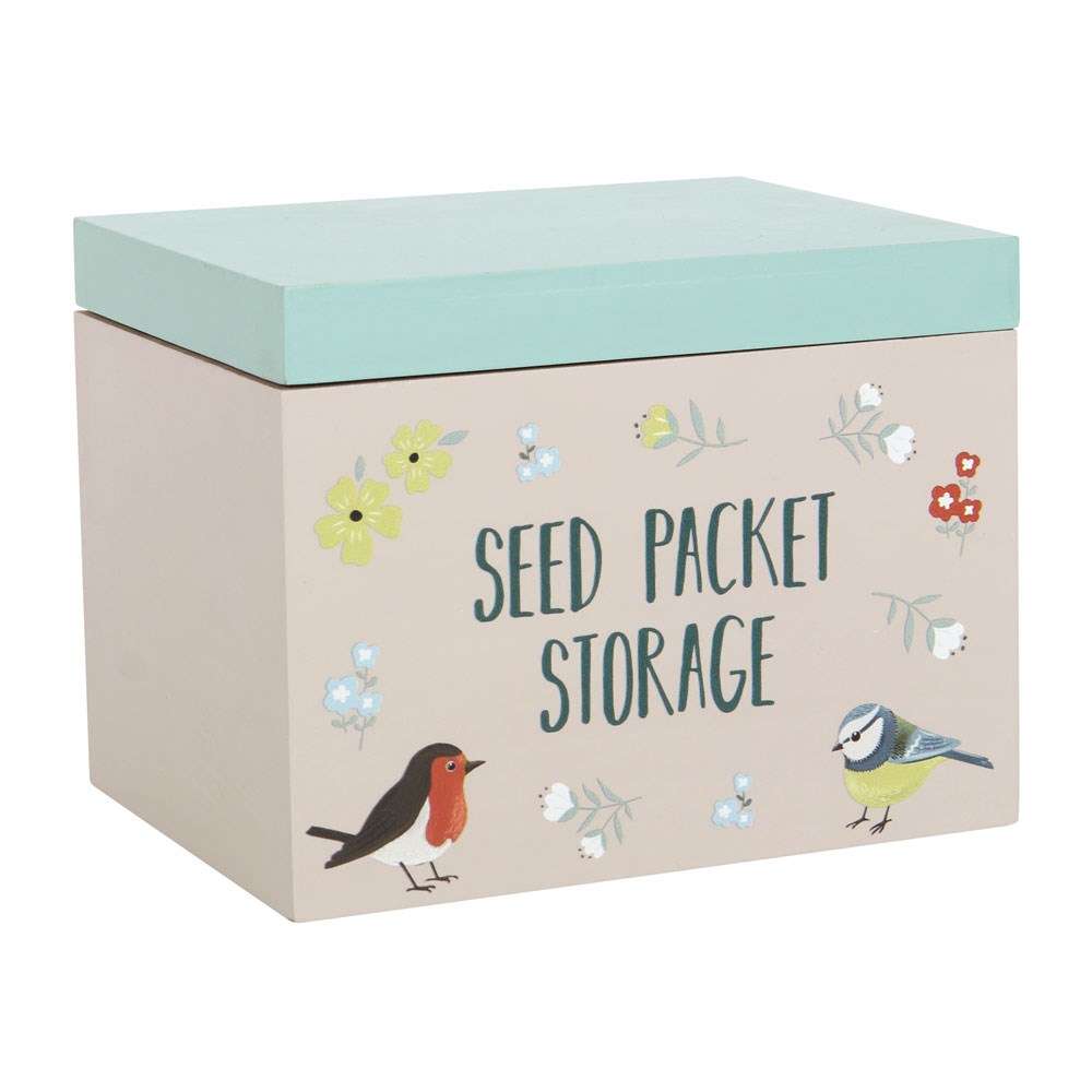 Seed Packet Storage Box & Dividers - Green - e-Pots